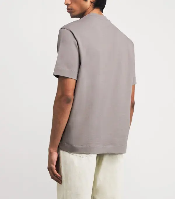 Emporio Armani Cotton Logo T-shirt - Grey
