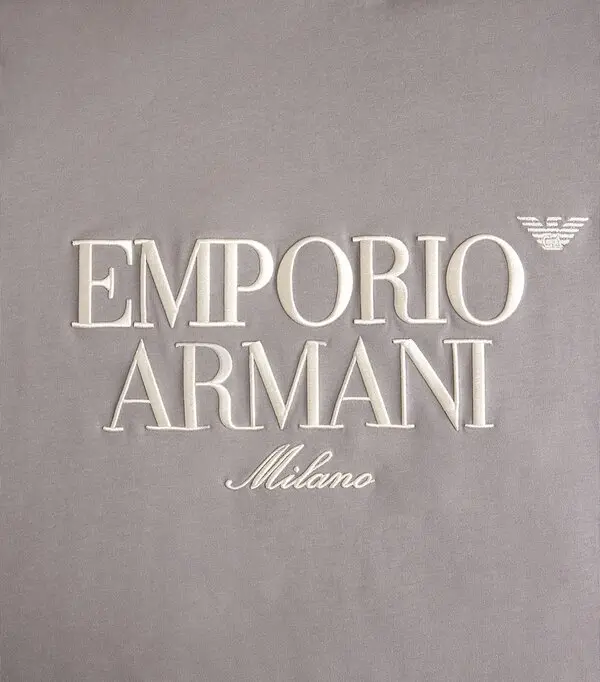 Emporio Armani Cotton Logo T-shirt - Grey