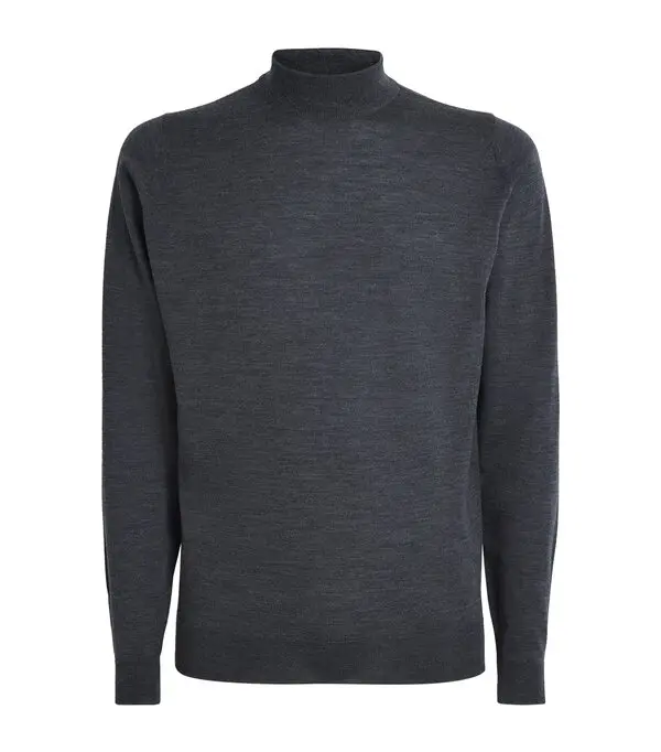John Smedley Harcourt Merino Wool Sweater - Grey