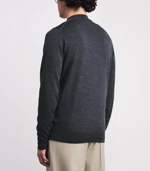 John Smedley Harcourt Merino Wool Sweater - Grey