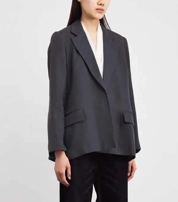 Eleventy Linen Blazer - Grey