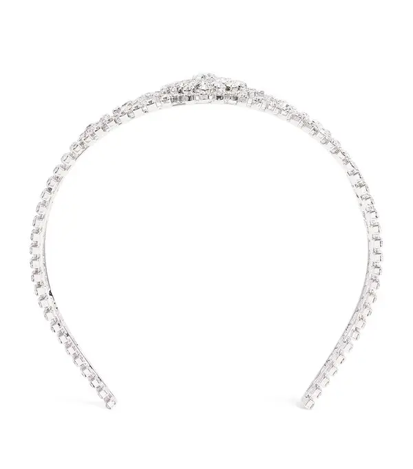 JENNIFER BEHR Clara Bow Crystal Headband - Silver