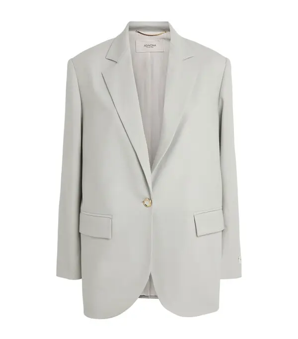 Agnona Virgin Wool Single-breasted Blazer