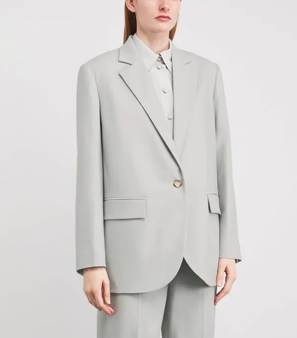 Agnona Virgin Wool Single-breasted Blazer