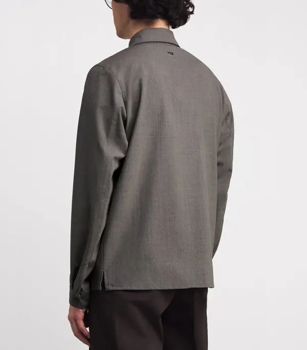 Herno Stretch-virgin Wool Shirt