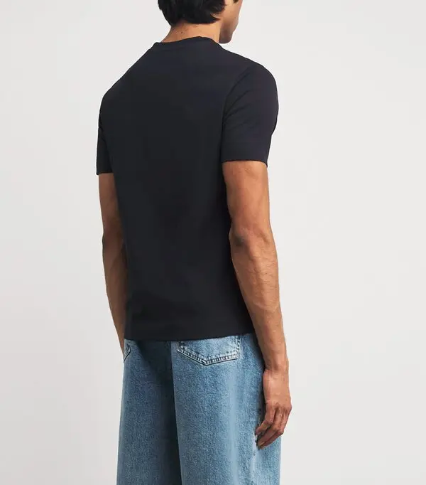 Emporio Armani Cotton Eagle Logo T-shirt - Blue