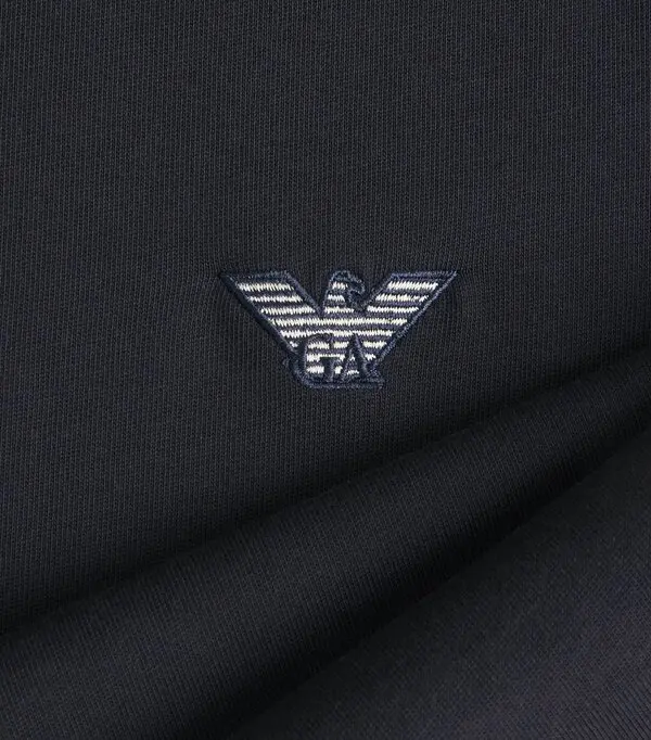 Emporio Armani Cotton Eagle Logo T-shirt - Blue