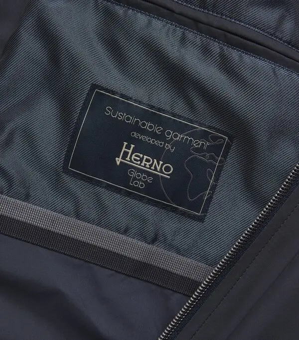 Herno Waterproof Technical Fabric Parka - Navy