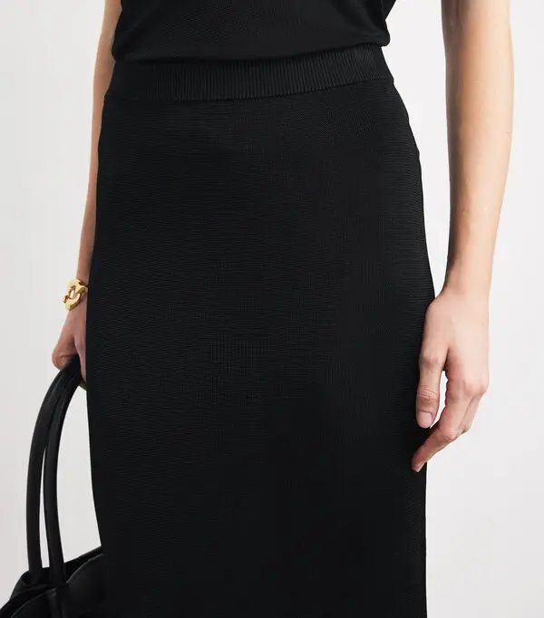 AERON Knitted Column Midi Skirt