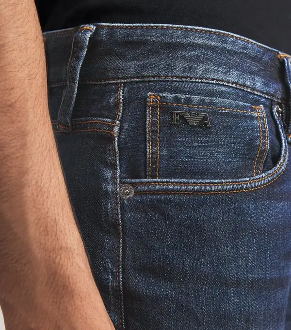 Emporio Armani J75 Slim-fit Jeans - Blue