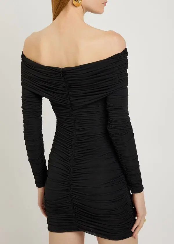 Ronny Kobo Kya Off-the-shoulder Mini Dress
