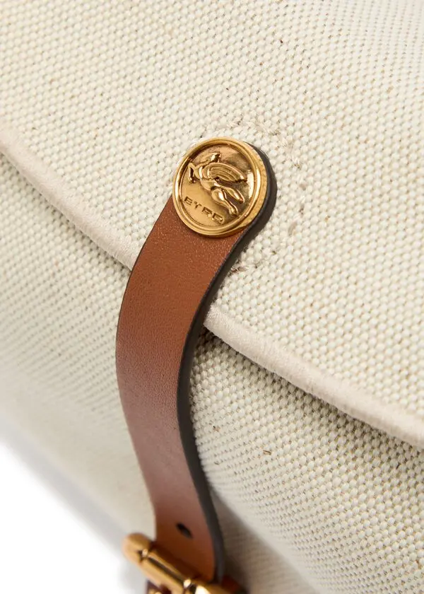 Etro Pony Canvas And Leather Cross-body Bag