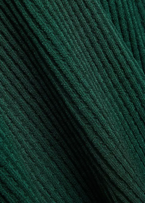 SELF-PORTRAIT Ribbed Knit Midi Dress