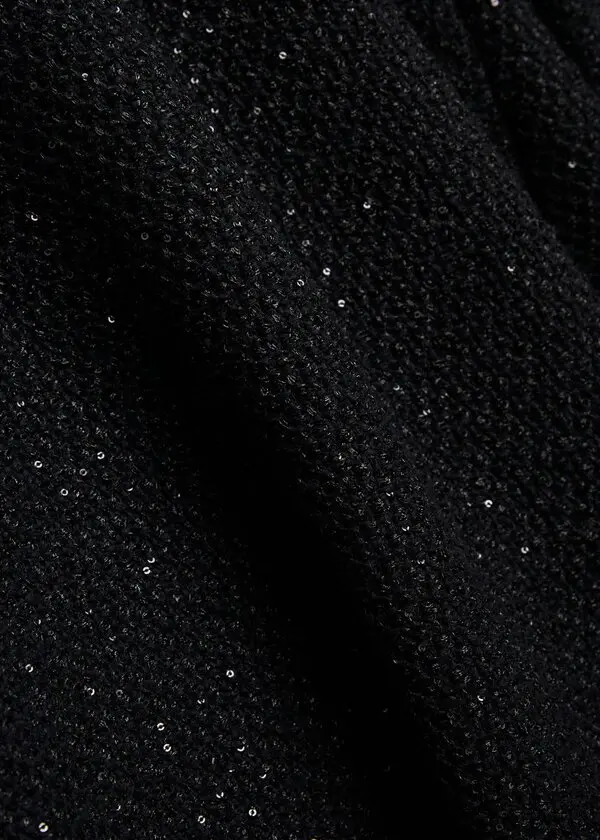 SELF-PORTRAIT Embellished Knit Mini Dress