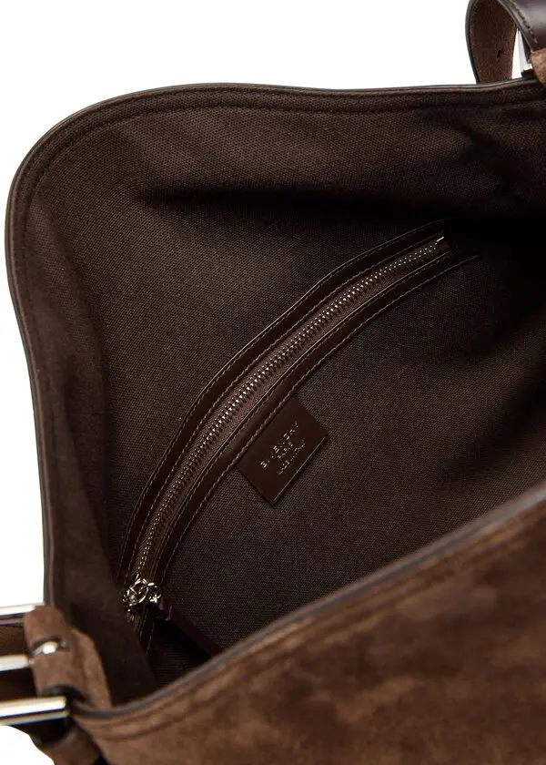 Givenchy Voyou Medium Suede Shoulder Bag