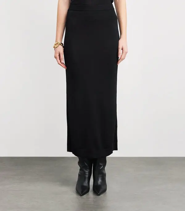 AERON Knitted Column Midi Skirt