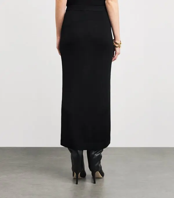 AERON Knitted Column Midi Skirt