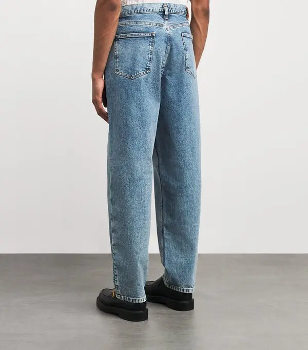 Emporio Armani Icon Oval-leg Jeans - Blue