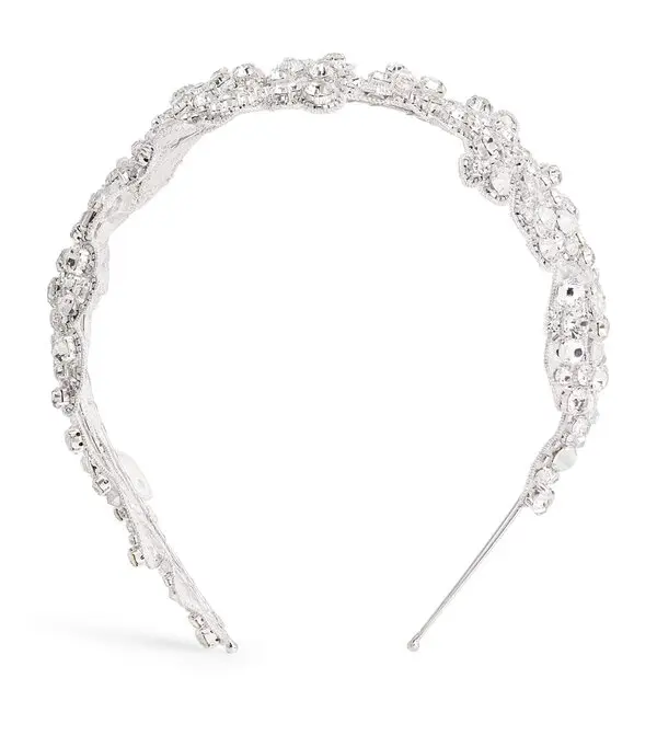 JENNIFER BEHR Crystal Tressa Headband - Silver