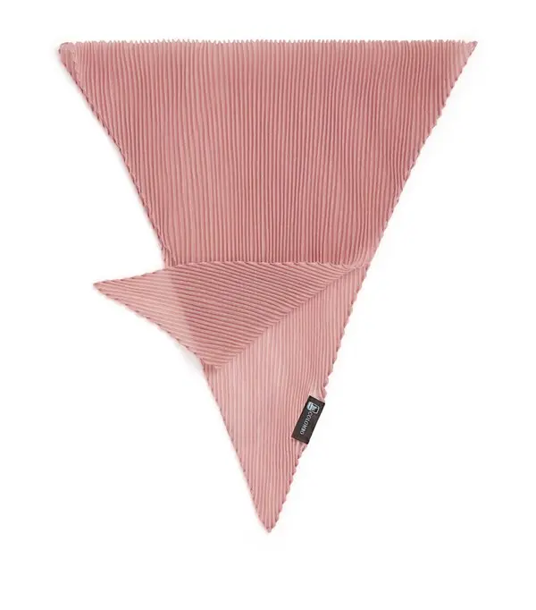 Colombo Cashmere-silk Plissé Scarf - Pink