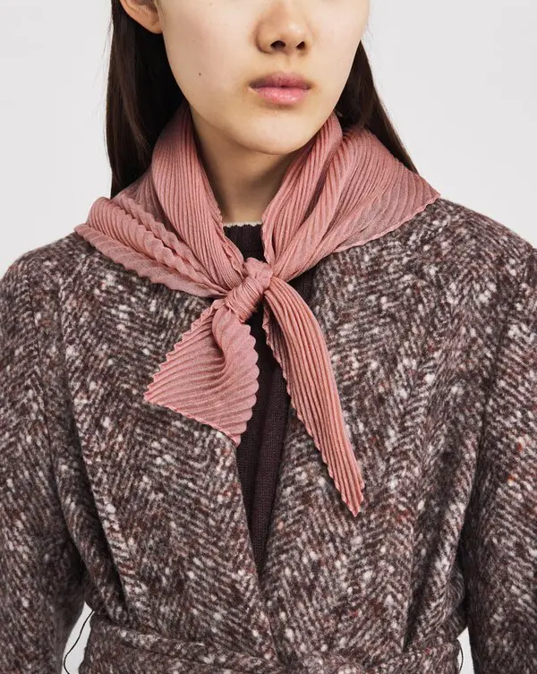 Colombo Cashmere-silk Plissé Scarf