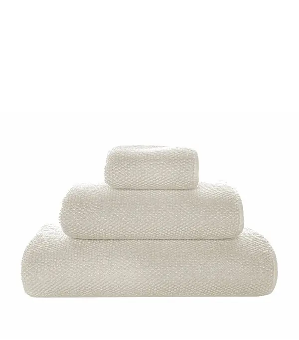 GRACCIOZA Cotton Pearls Bath Sheet - Grey