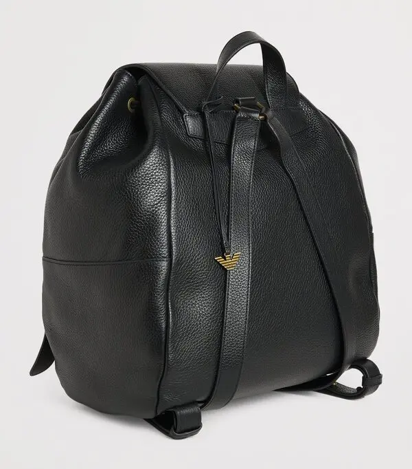 Emporio Armani Pebbled Leather Backpack