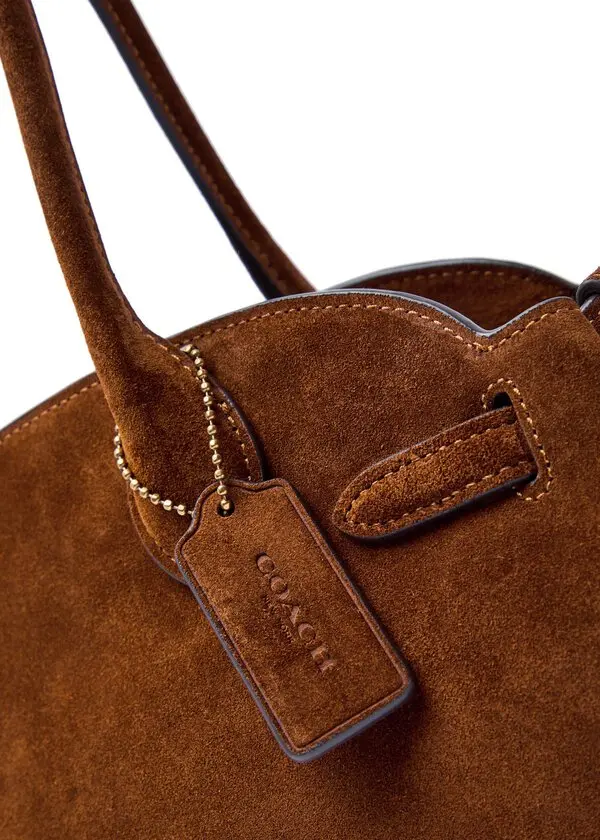 COACH Empire Suede Shoulder Bag