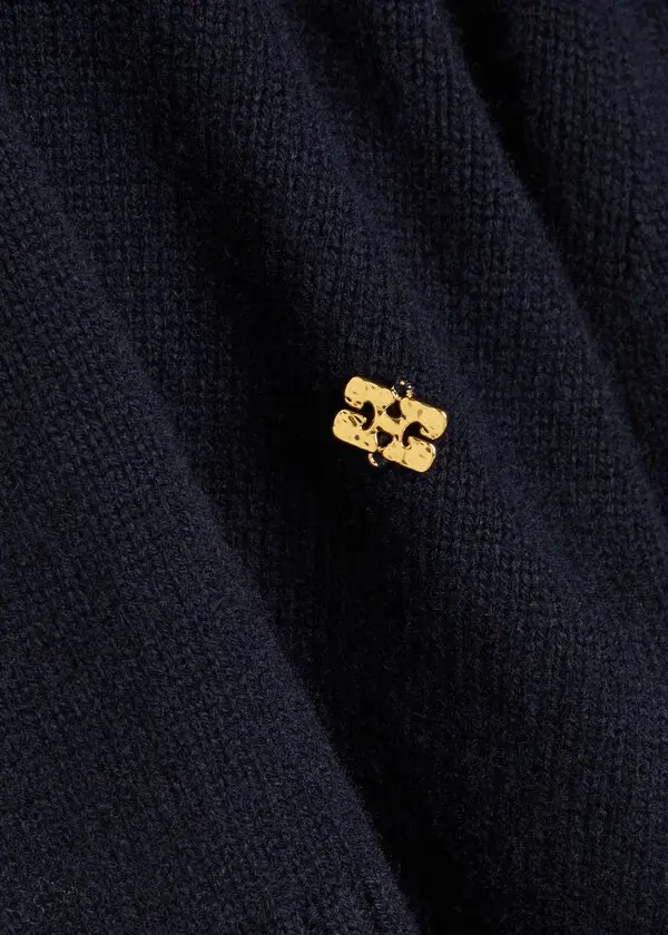 GANNI Wool Turtleneck Jumper - Navy