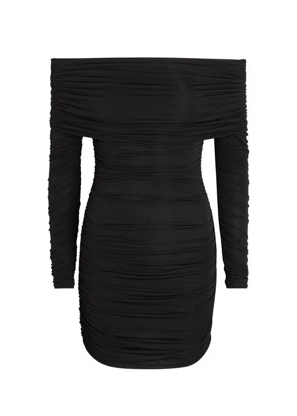 Ronny Kobo Kya Off-the-shoulder Mini Dress
