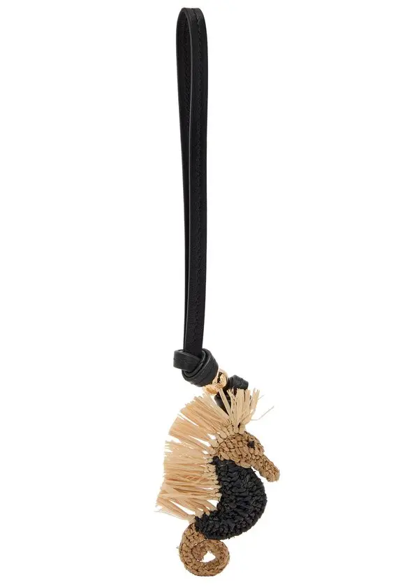 Zimmermann Seahorse Raffia Bag Charm