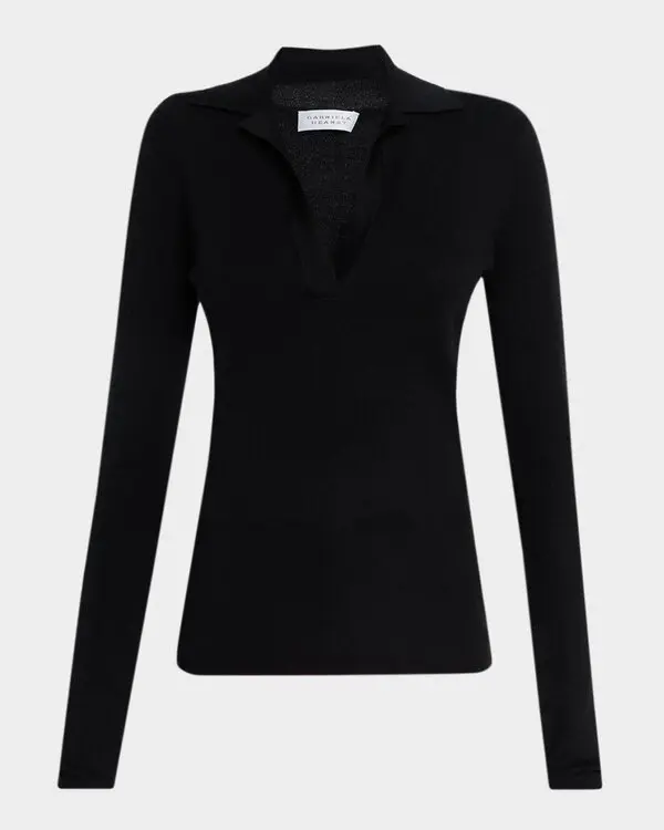 Gabriela Hearst Samira Knit Top - Black