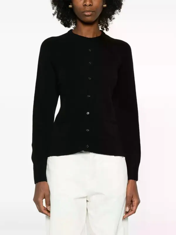 CORDERA Cutout Cardigan - Black