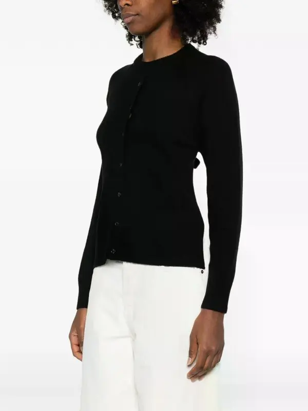 CORDERA Cutout Cardigan - Black