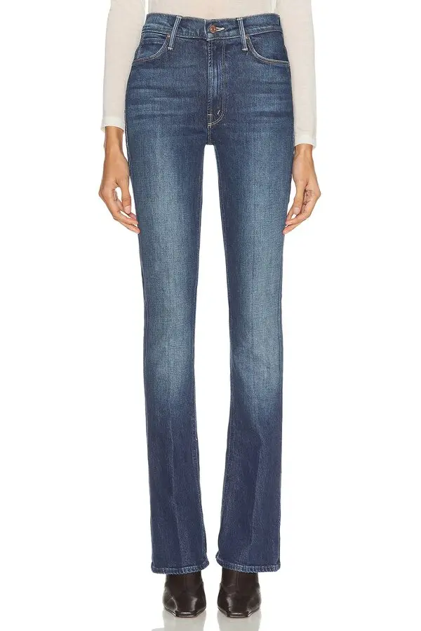 MOTHER High Waisted Runaway Jeans - Shine On