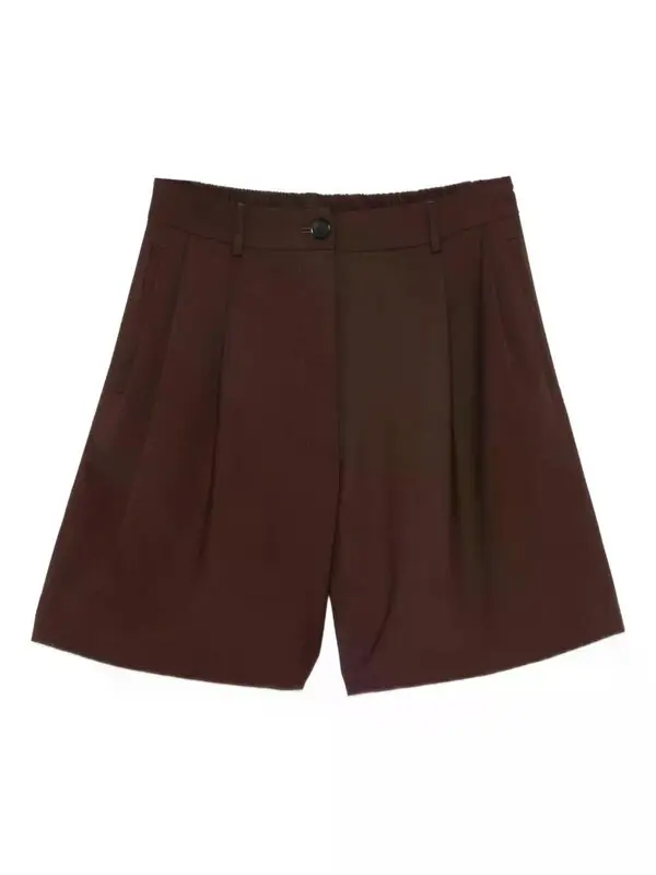 CORDERA Button Pleated Shorts