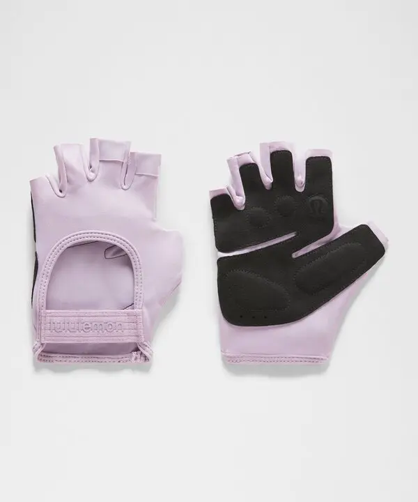 Lululemon Wunder Train Padded Gloves - Lilac Play/black