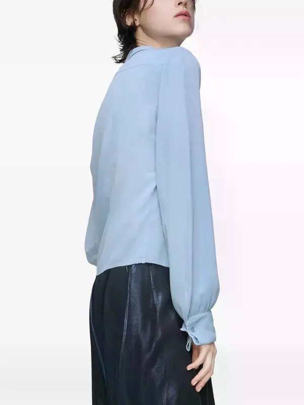 MAISON MARGIELA Long-sleeved Shirt With Pocket - Blue