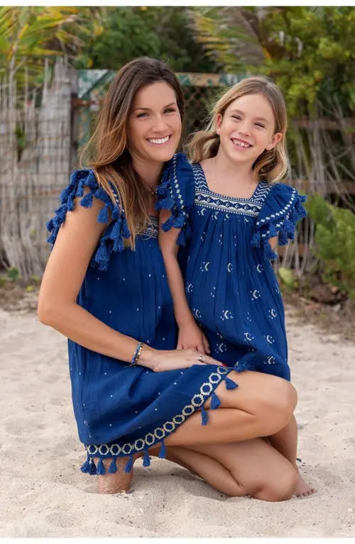 MER ST. BARTH Mini Sandrine Galaxy Embroidered Dress