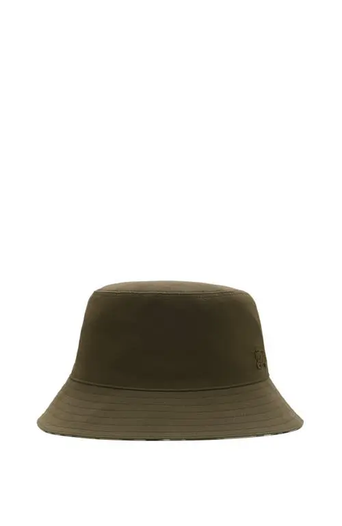 Burberry Reversible Gabardine Bucket Hat - Juniper Green