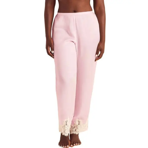 ADORE ME Vegan Pajama Atelier Collection Silk Pant - Light Pink