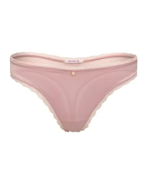 ADORE ME Elsie Thong Panties - Medium Beige