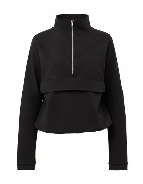 IZAYLA Pullover Jacket - Black
