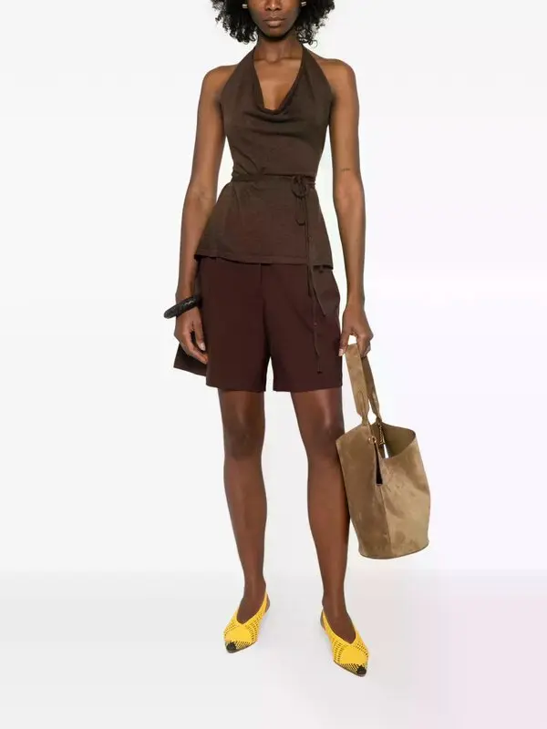 CORDERA Button Pleated Shorts