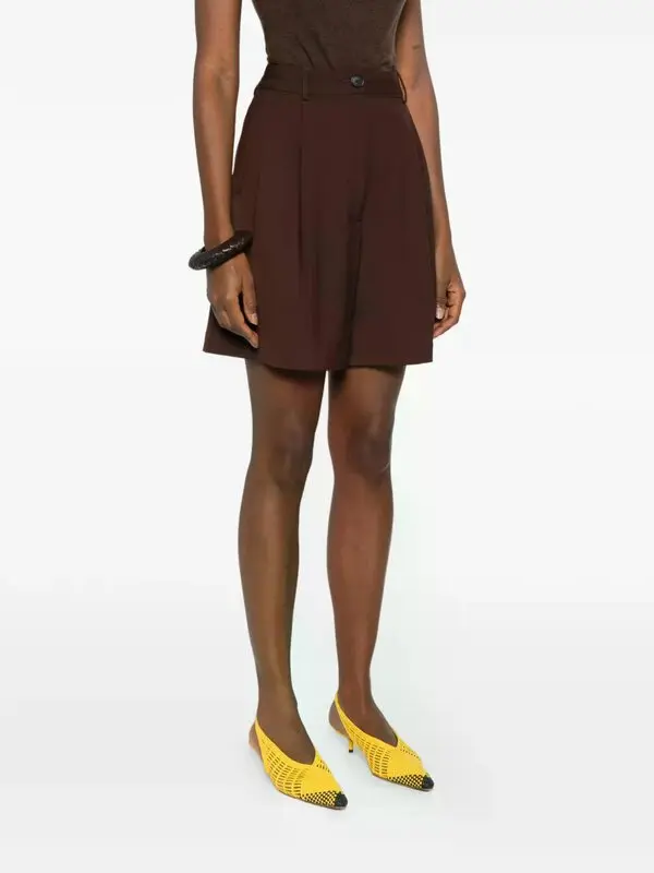 CORDERA Button Pleated Shorts
