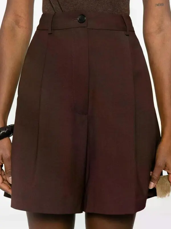 CORDERA Button Pleated Shorts