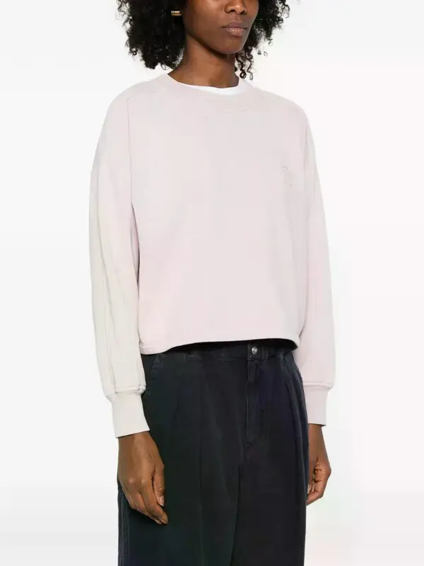 MARANT ETOILE Embroidered Crewneck Sweatshirt - Pink