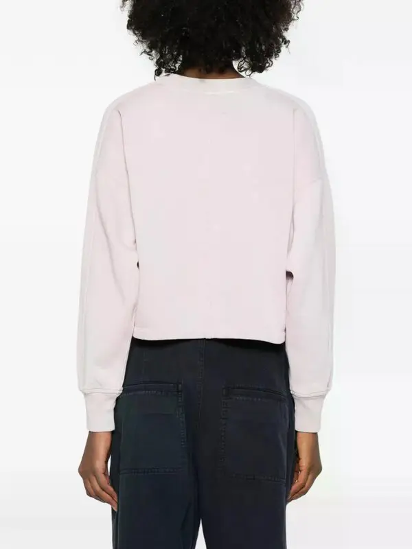 MARANT ETOILE Embroidered Crewneck Sweatshirt - Pink
