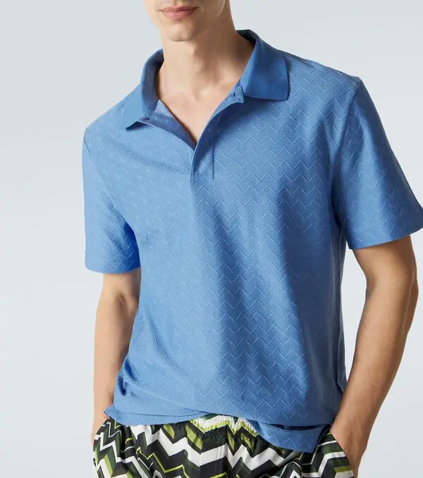 Missoni Zigzag Cotton Polo Shirt