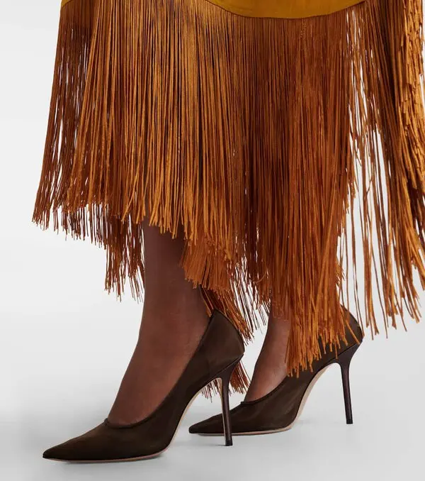 JIMMY CHOO Love 100 Mesh Pointed Toe Pumps